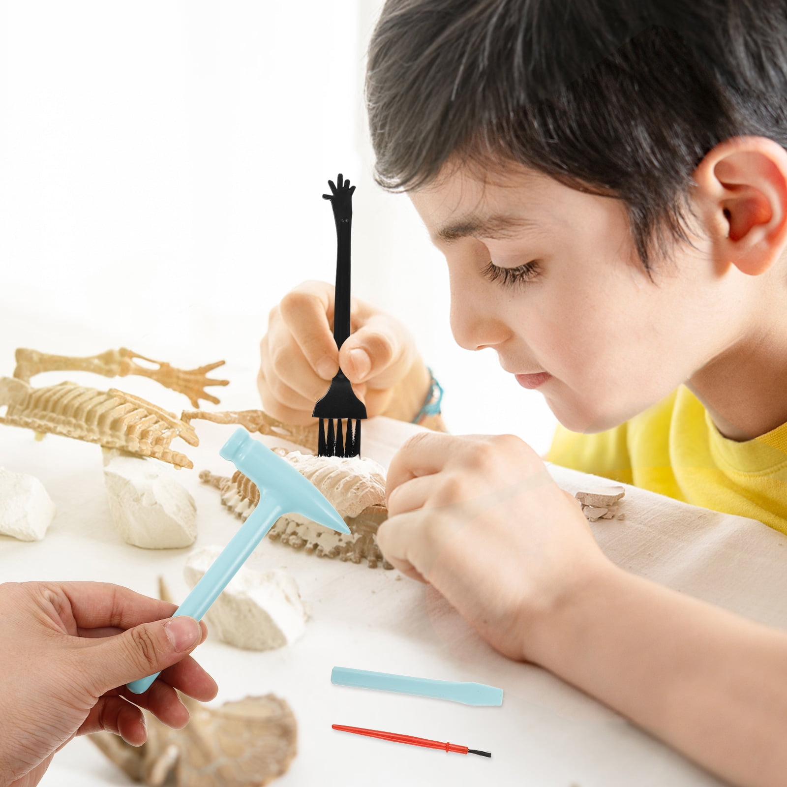 WHAMVOX Assorted Archaeological Dig Kits with Hammer Brush and Chisel ...