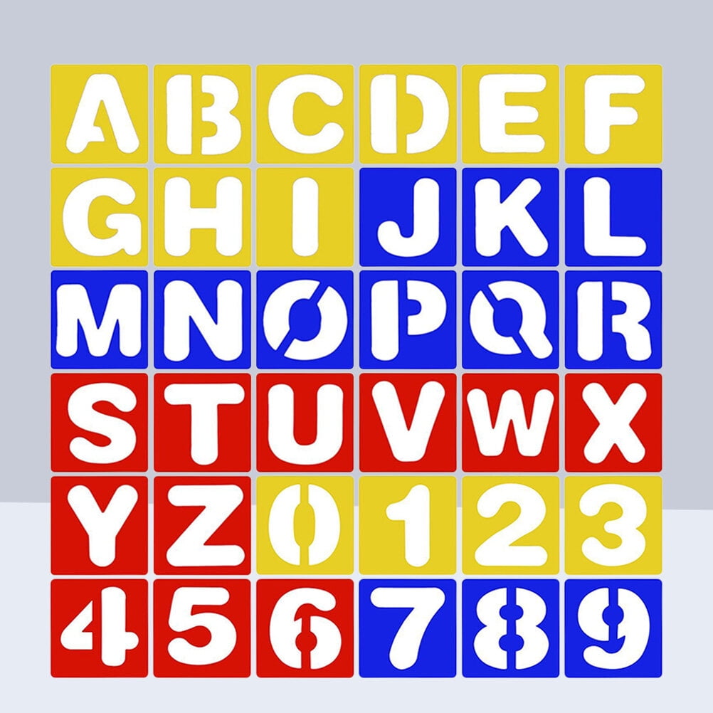 WHAMVOX Assorted Color PET Stencils for Painting Perfect for Kids ...