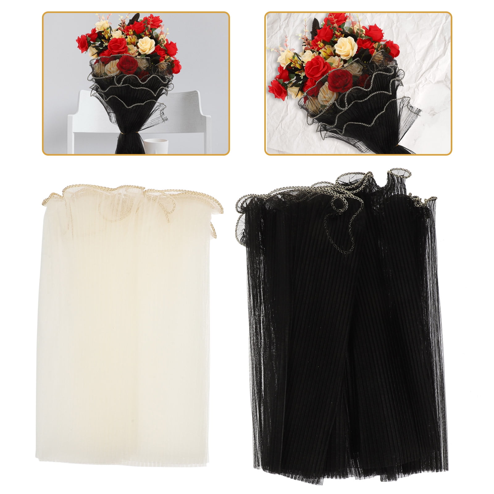 WHAMVOX Assorted Color Polyester Flower Wrapping Yarn for Bouquet ...