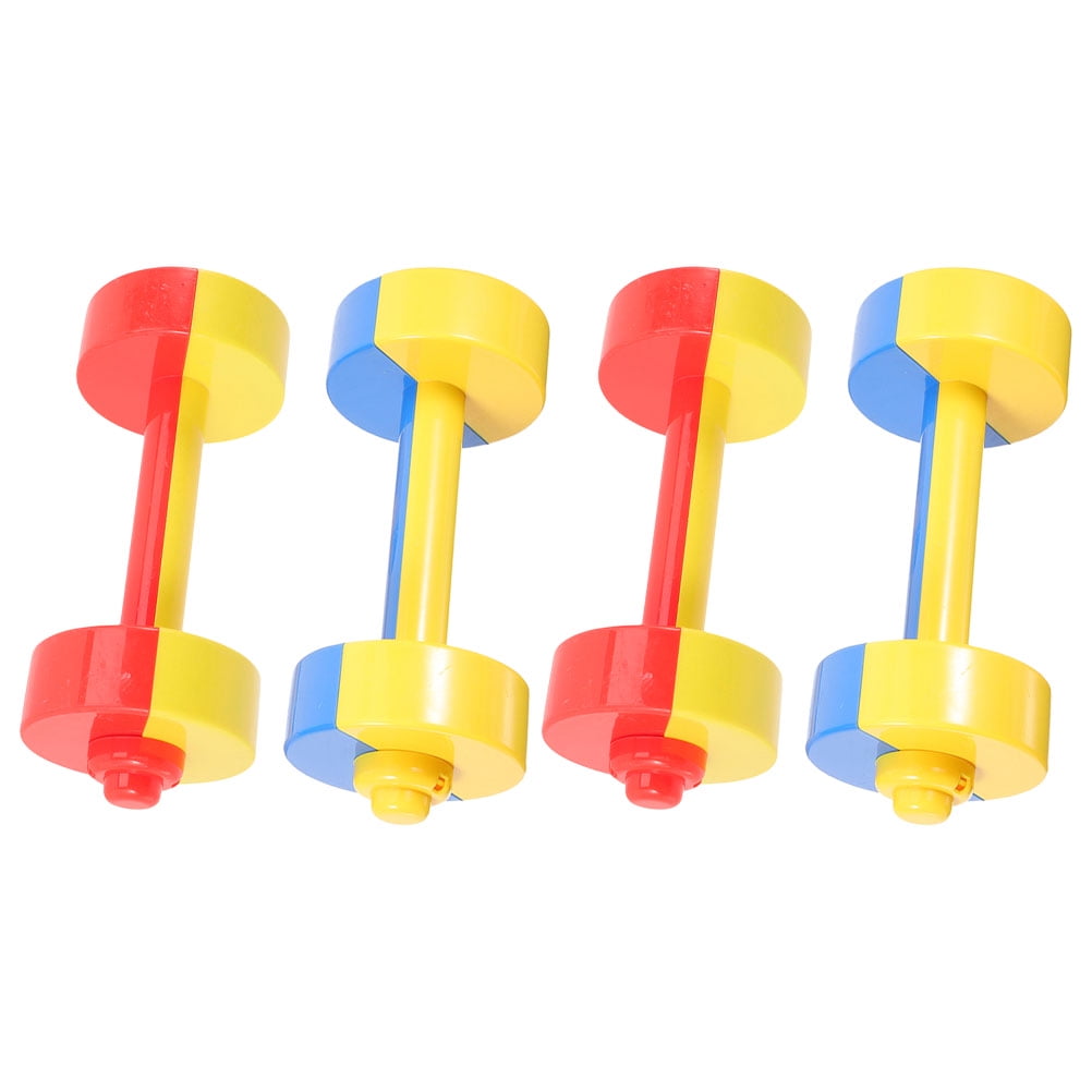 WHAMVOX Assorted Dumbbell Set for Early Fitness Training Lightweight Plastic Gym Equipment for ...