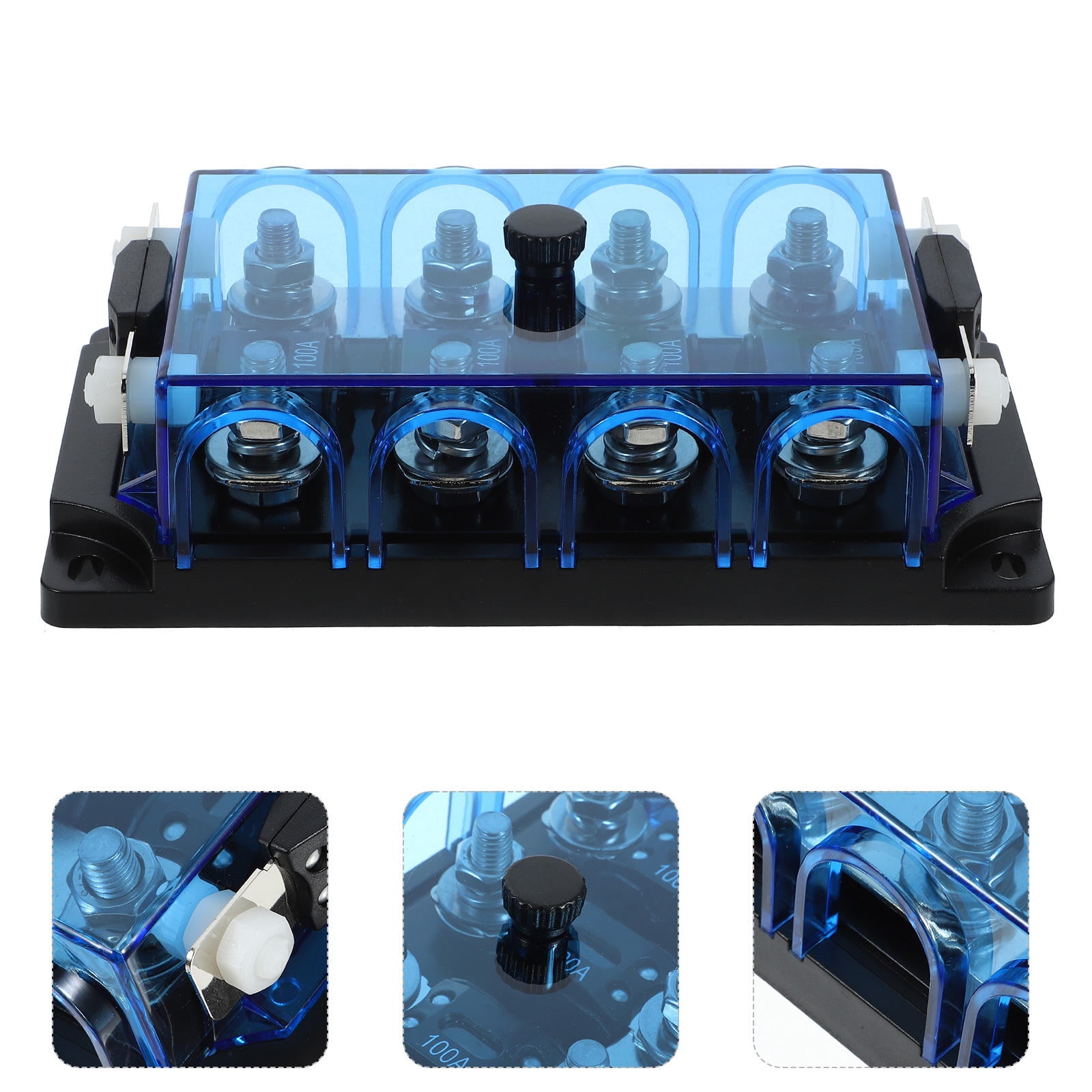 WHAMVOX Auto Fuse Block 4 Way Fuse Box Fuse Holder Fuse Panel for ...
