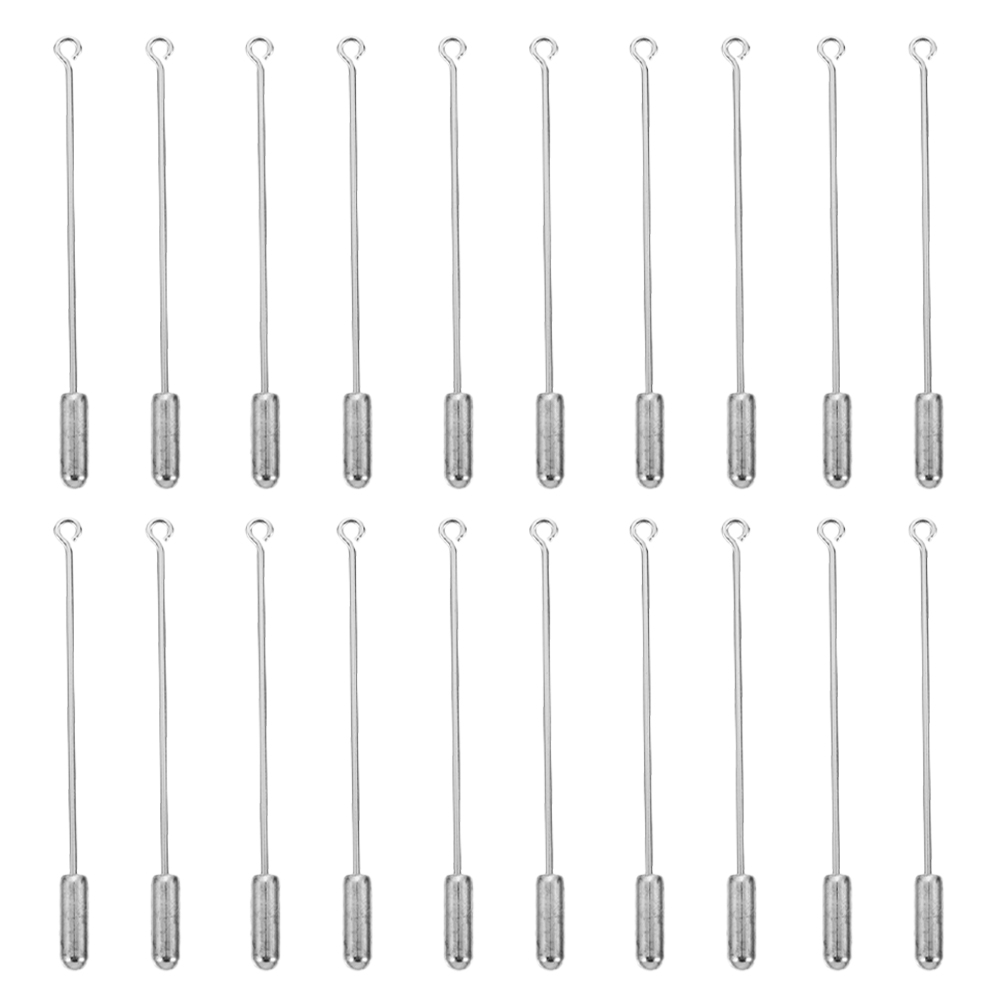 WHAMVOX Badges Pin 20 Sets Silver for Diy Crafts and Clothing Fixing in ...