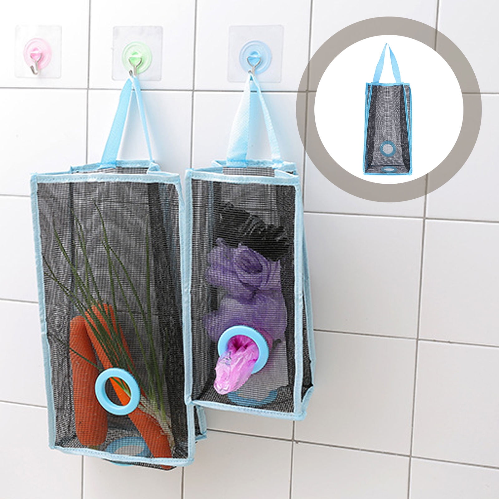 WHAMVOX Bag Mesh Storage Hanging Folding Garbage Organizer - Walmart.com