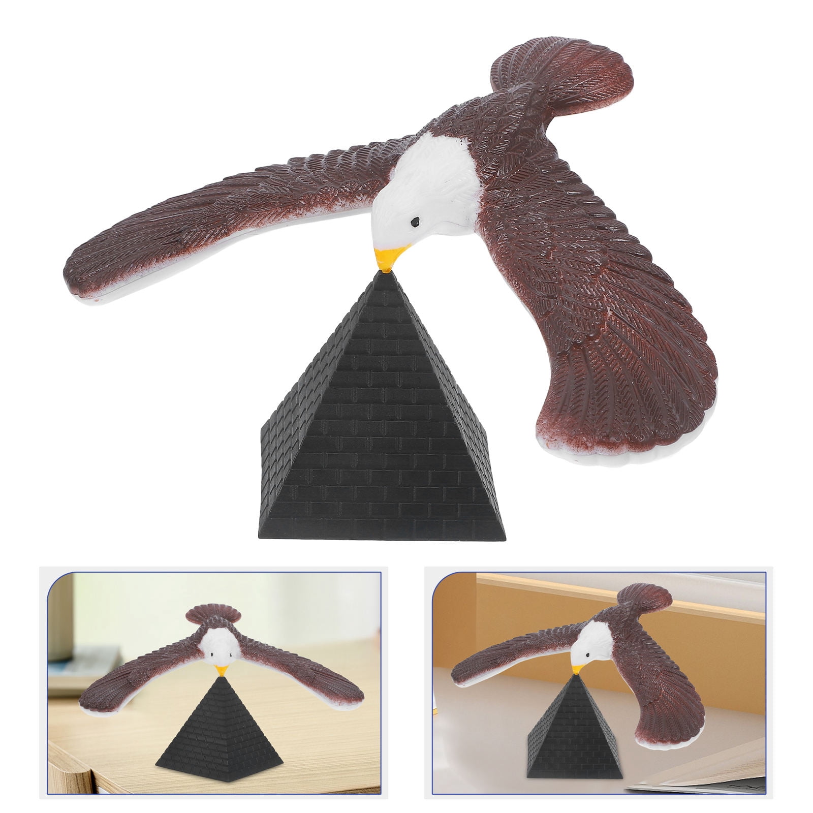 WHAMVOX Balance Eagle Toy, Balance Bird Gravitys Bird With Pyramid ...