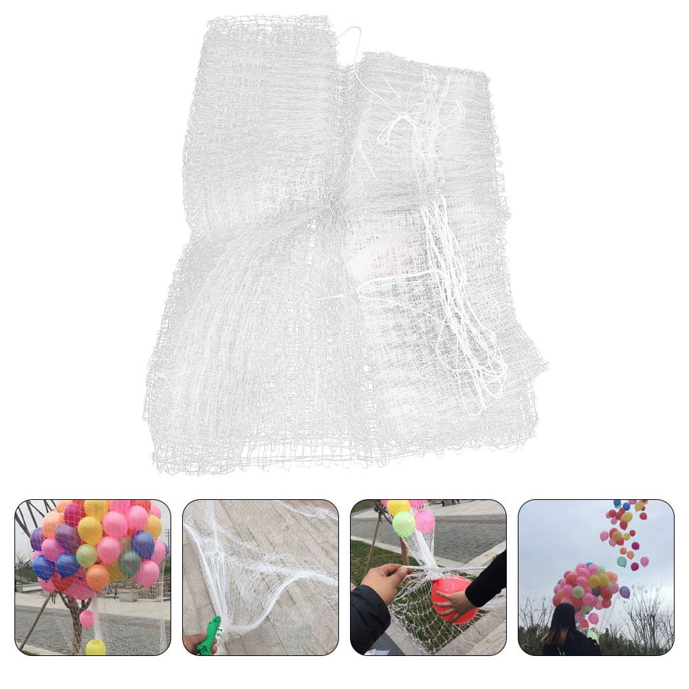 WHAMVOX Balloon Drop Net for Ceiling Release Large Bags Transport White ...