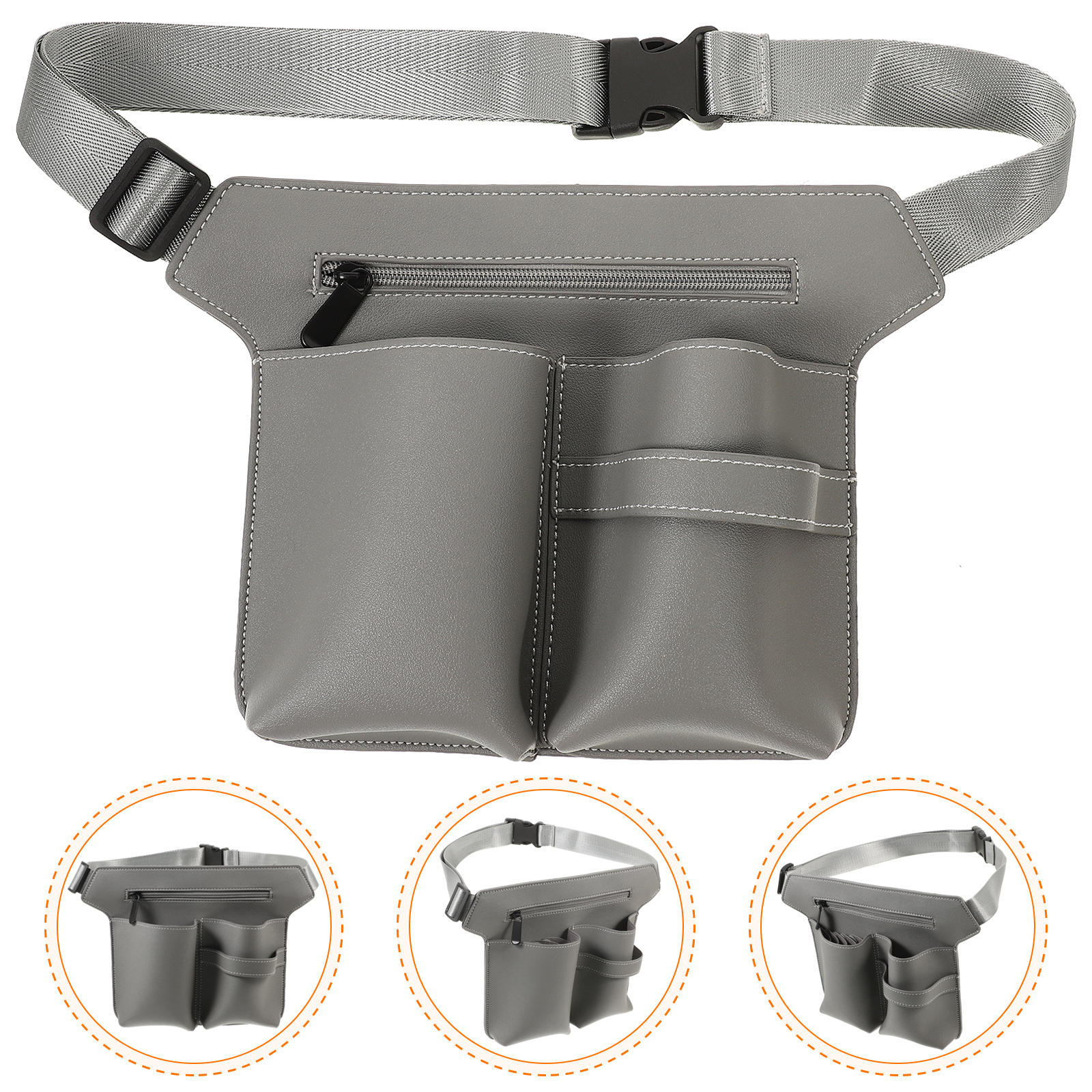 WHAMVOX Barber Kit Hair for Cutting Hairdresser Belt Tool Grey ...