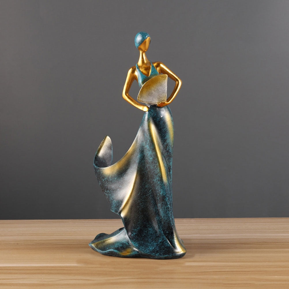 WHAMVOX Beauty Lady Shaped Wine Bottle Holder Resin Lady Shape Red Wine Display Rack for ...