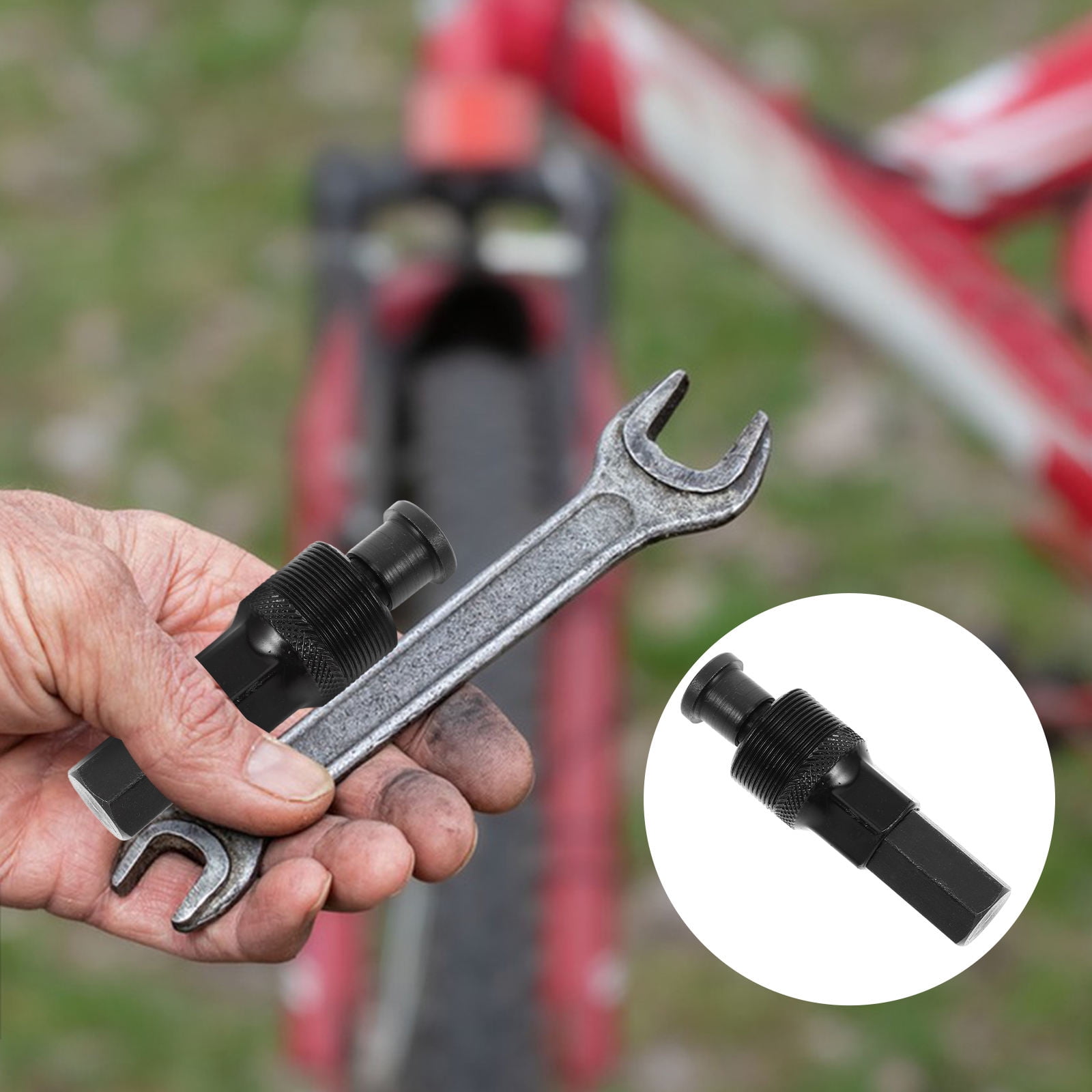 WHAMVOX Bike Crank Removal Tool Bicycle Crank Pull Tool Carbon Steel ...