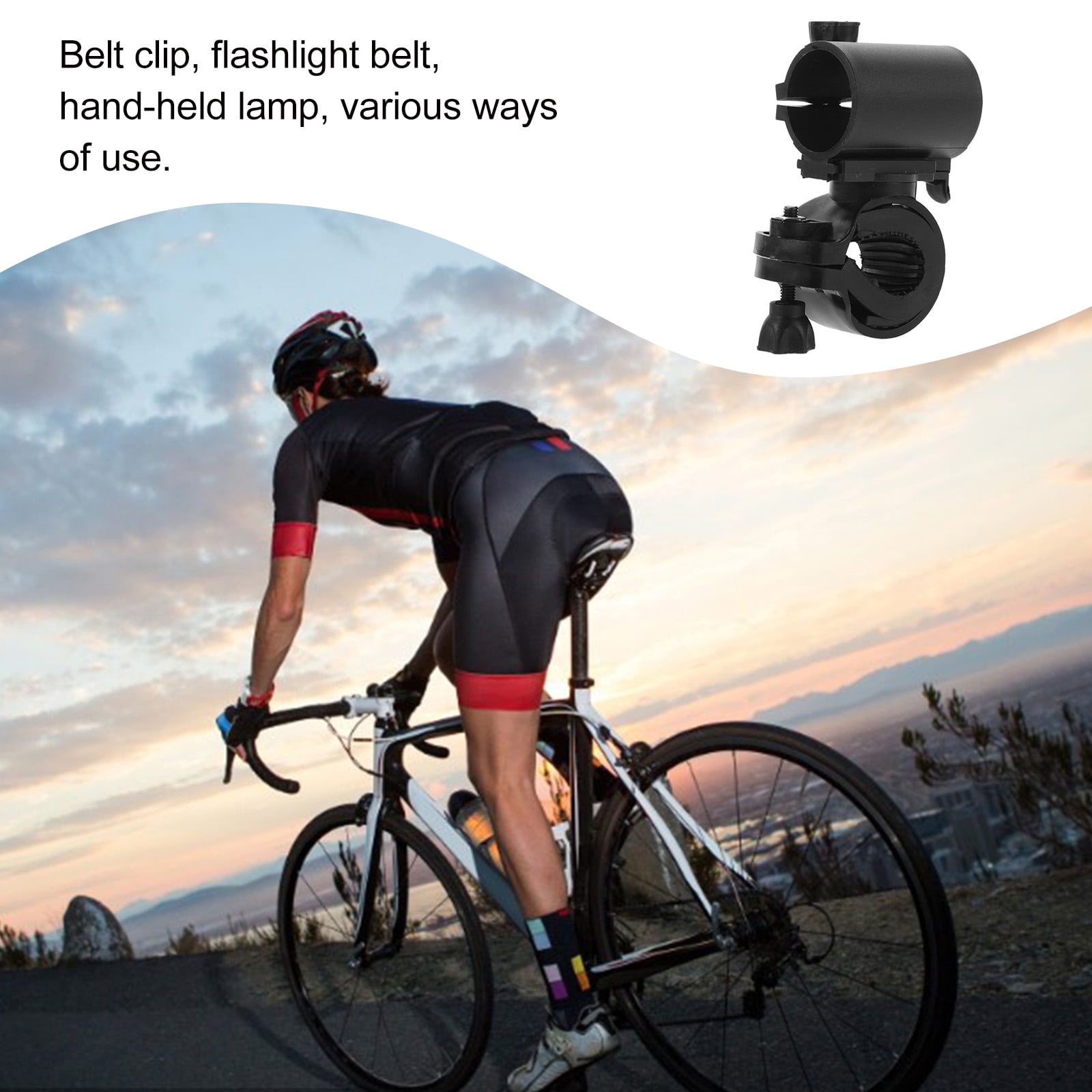 WHAMVOX Bike Flashlight Rack Universal Cycling Bike Torch Stand ...