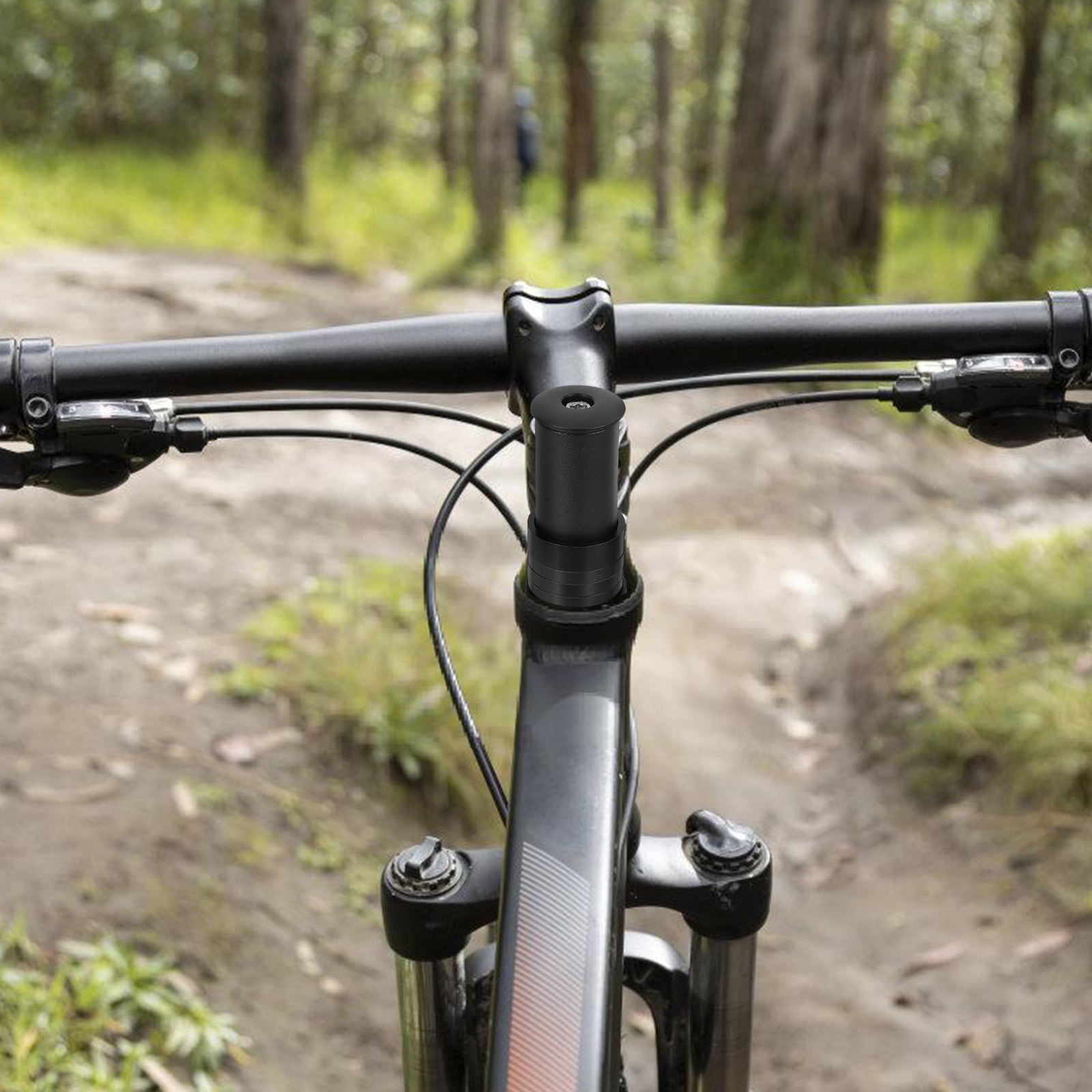 WHAMVOX Fork Stem Extender Bike Handlebar Bikes Black - Walmart.com