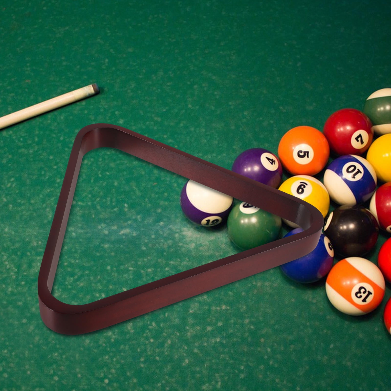 WHAMVOX Billiard Ball Triangle Rack 1 Set Solid Wood Pool Ball Holder ...