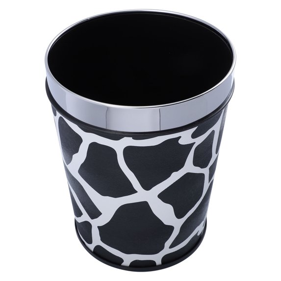 WHAMVOX Bin Mini Garbage Can Leather Trash Home Decoration Attractive ...