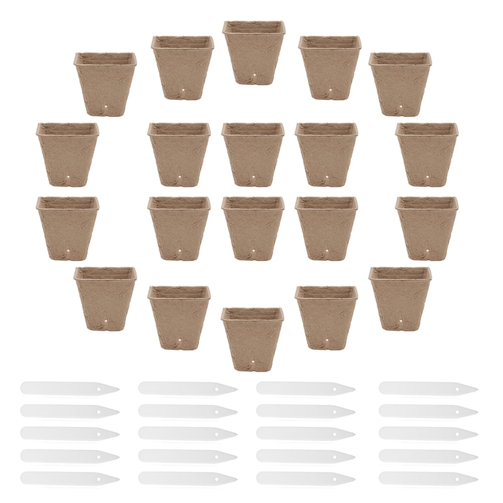 WHAMVOX Biodegradable Pulp Nursery Pots for Gardening Use Assorted ...
