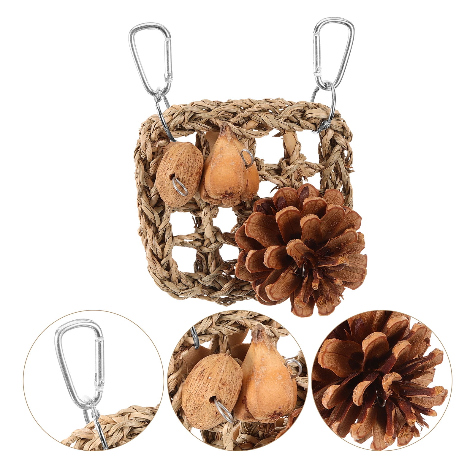 WHAMVOX Bird Chewing Netting Parrot Rope Climb Toy Parrot Climbing Net ...