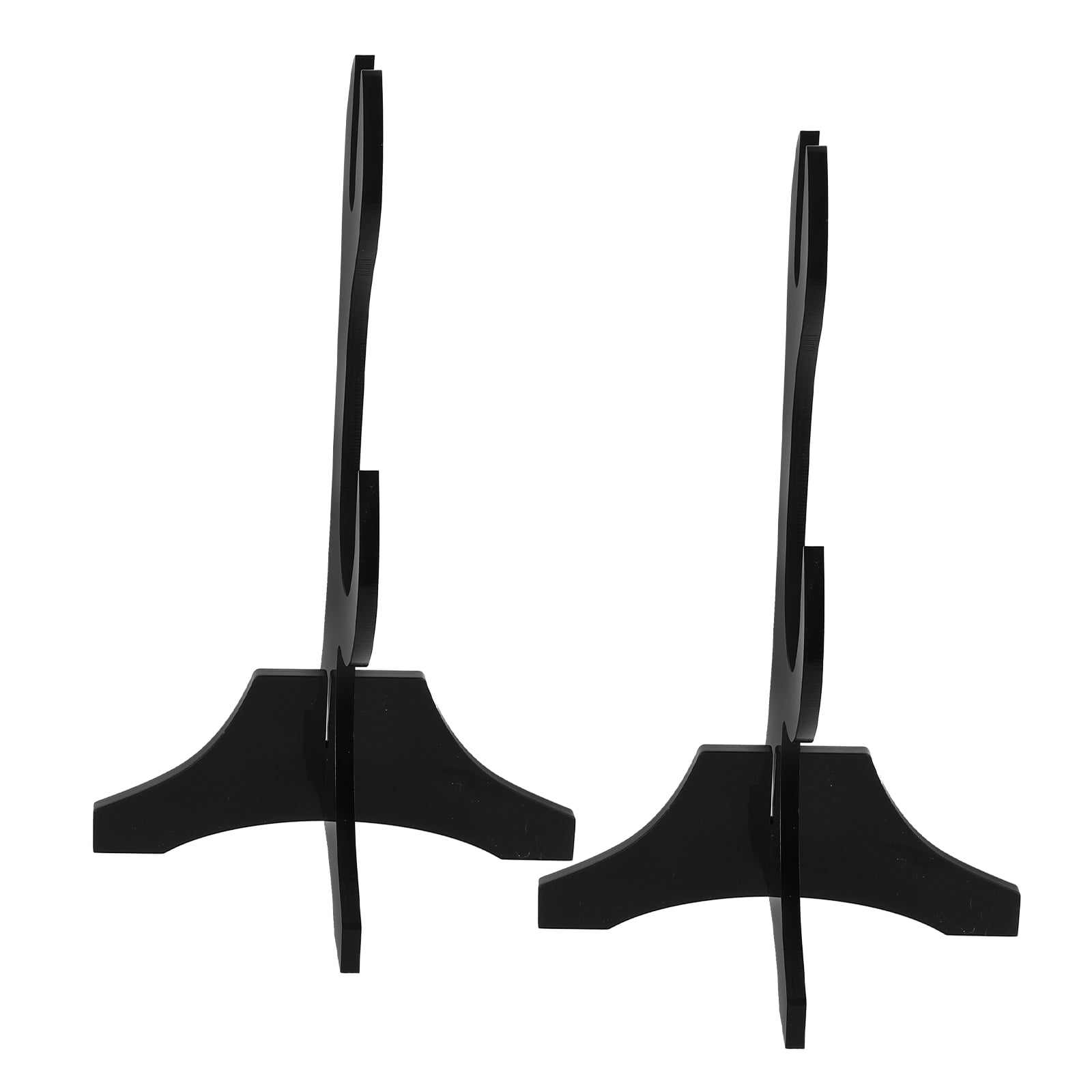 WHAMVOX Black Acrylic Vertical Sword Stand Display with Dual Layer ...