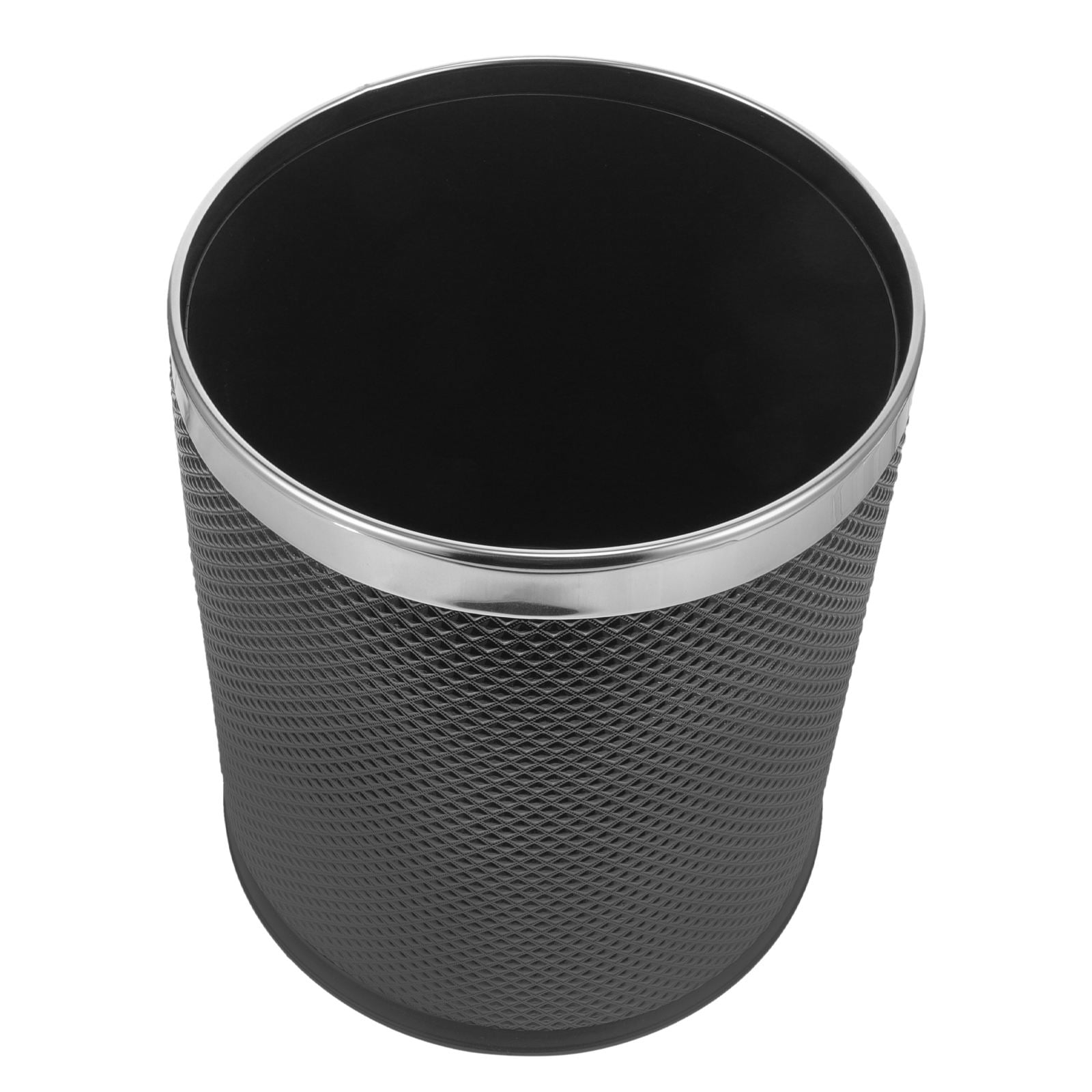 WHAMVOX Black Bathroom Bin Pressure Ring Trash Can Office - Walmart.com