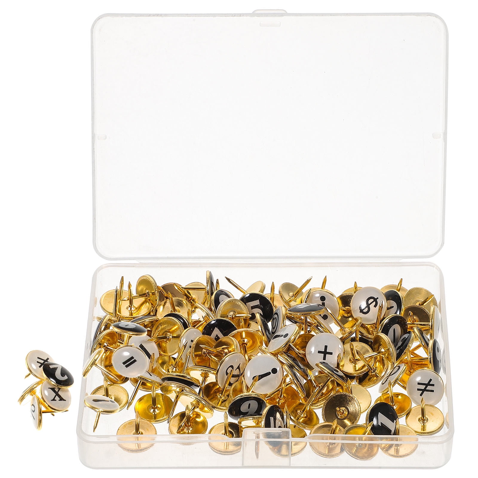 WHAMVOX Black Epoxy and Steel Thumb Tacks for Home Use Map Markers and ...