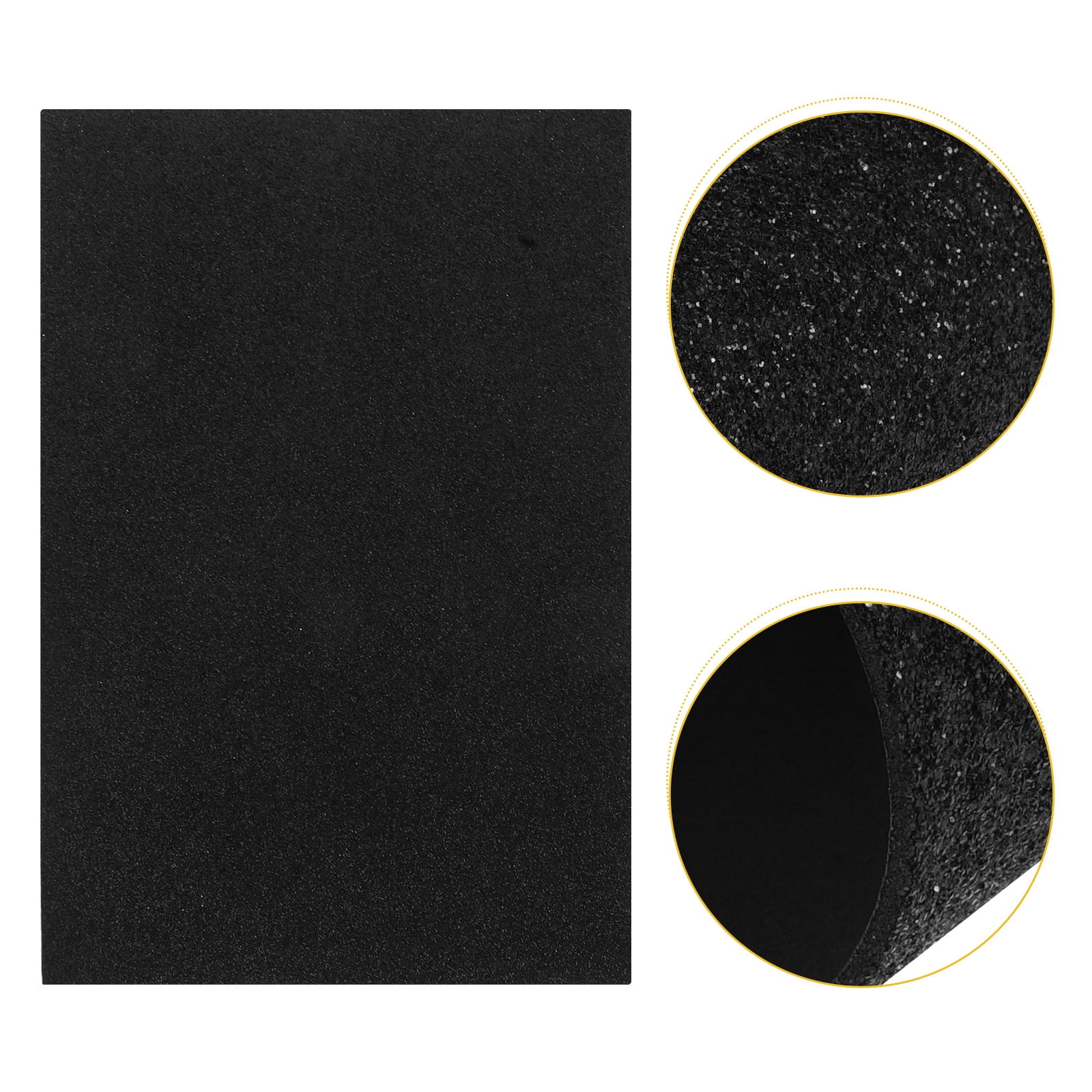 WHAMVOX Black Glitter Sponge Sheets for Kids Craft Projects 10pcs A4 ...