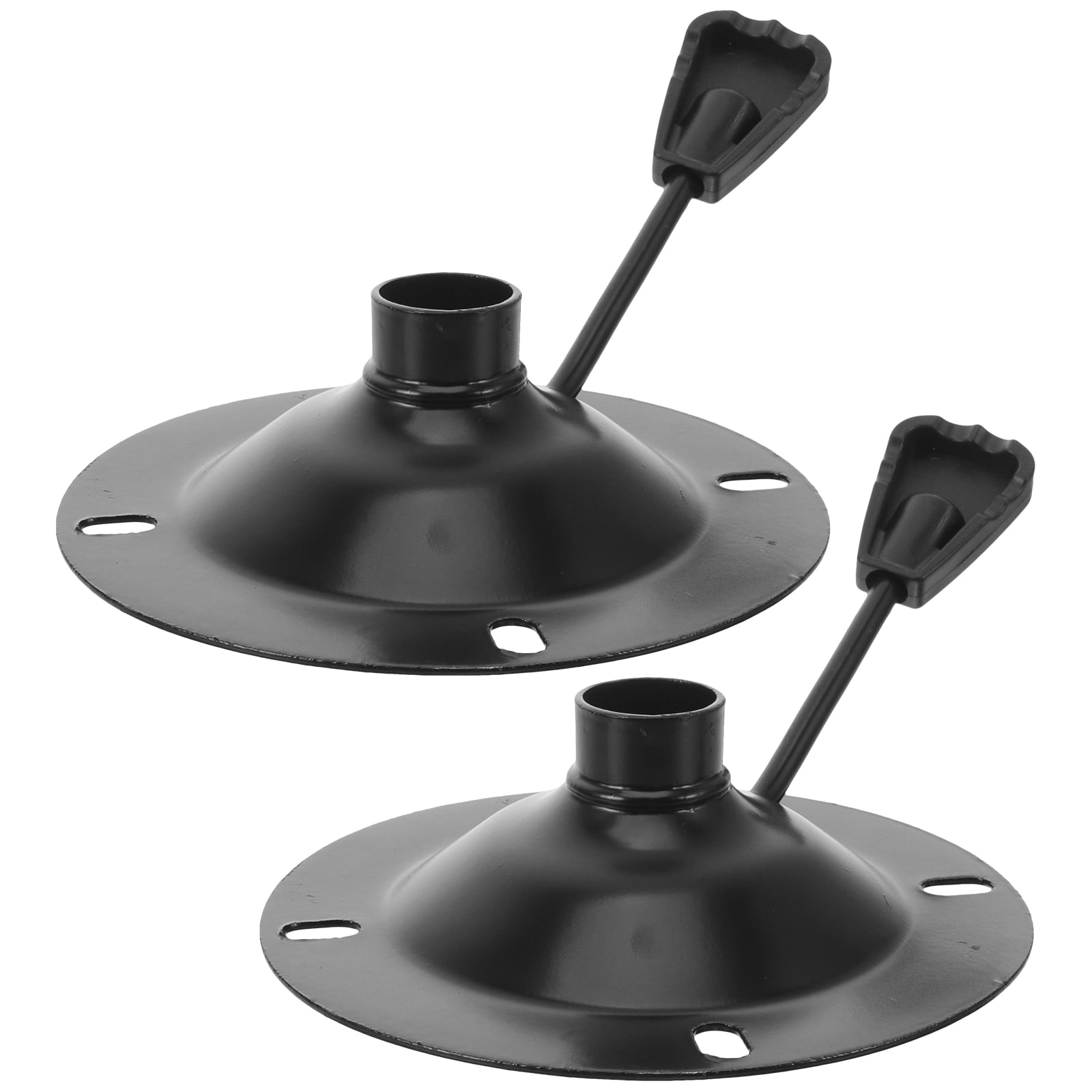 WHAMVOX Black Iron Chair Swivel Base 2Set for Office Chair Replacement ...