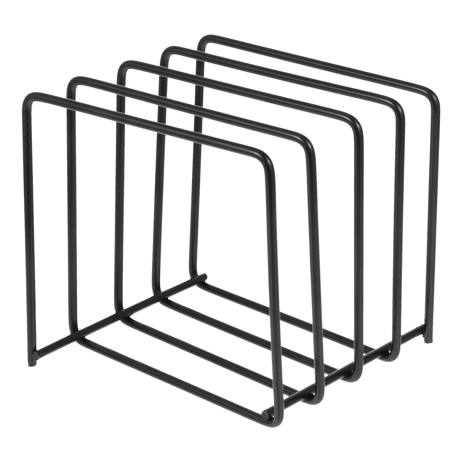 WHAMVOX Black Iron Record Rack for Storage Design Keeps Books and Tidy ...