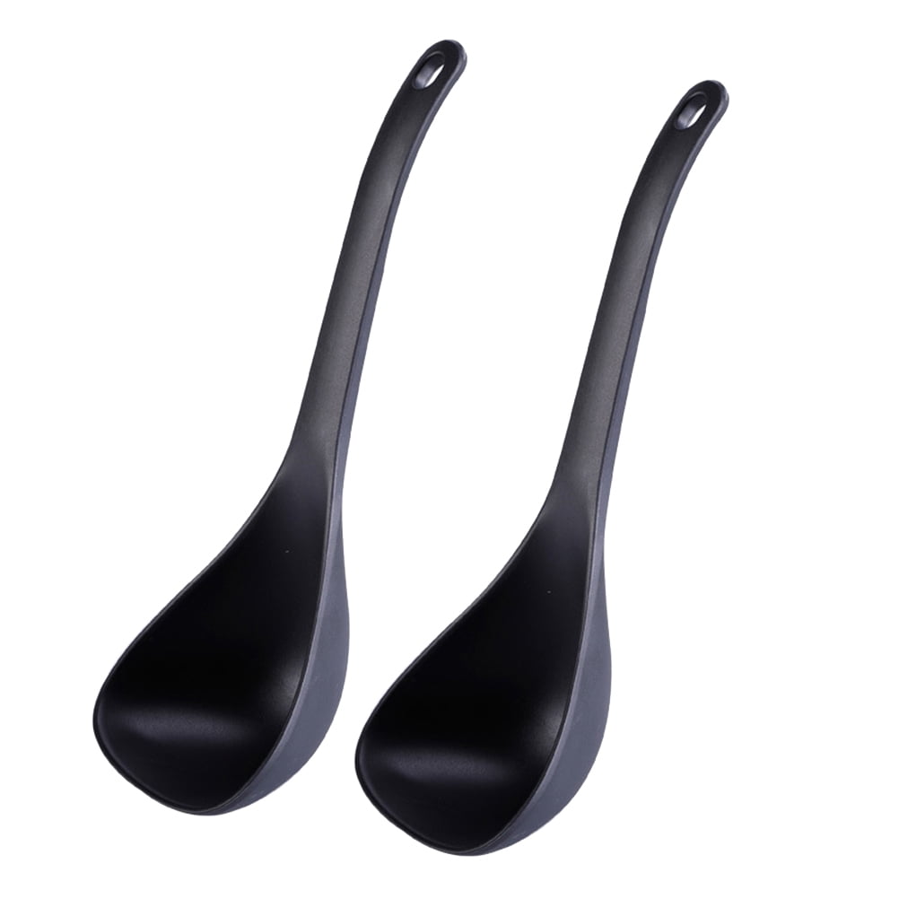 YSNOOWE Soup Spoon Plastic 2Pcs 8.9X2.8X2.0In Spoon for Cooking ...