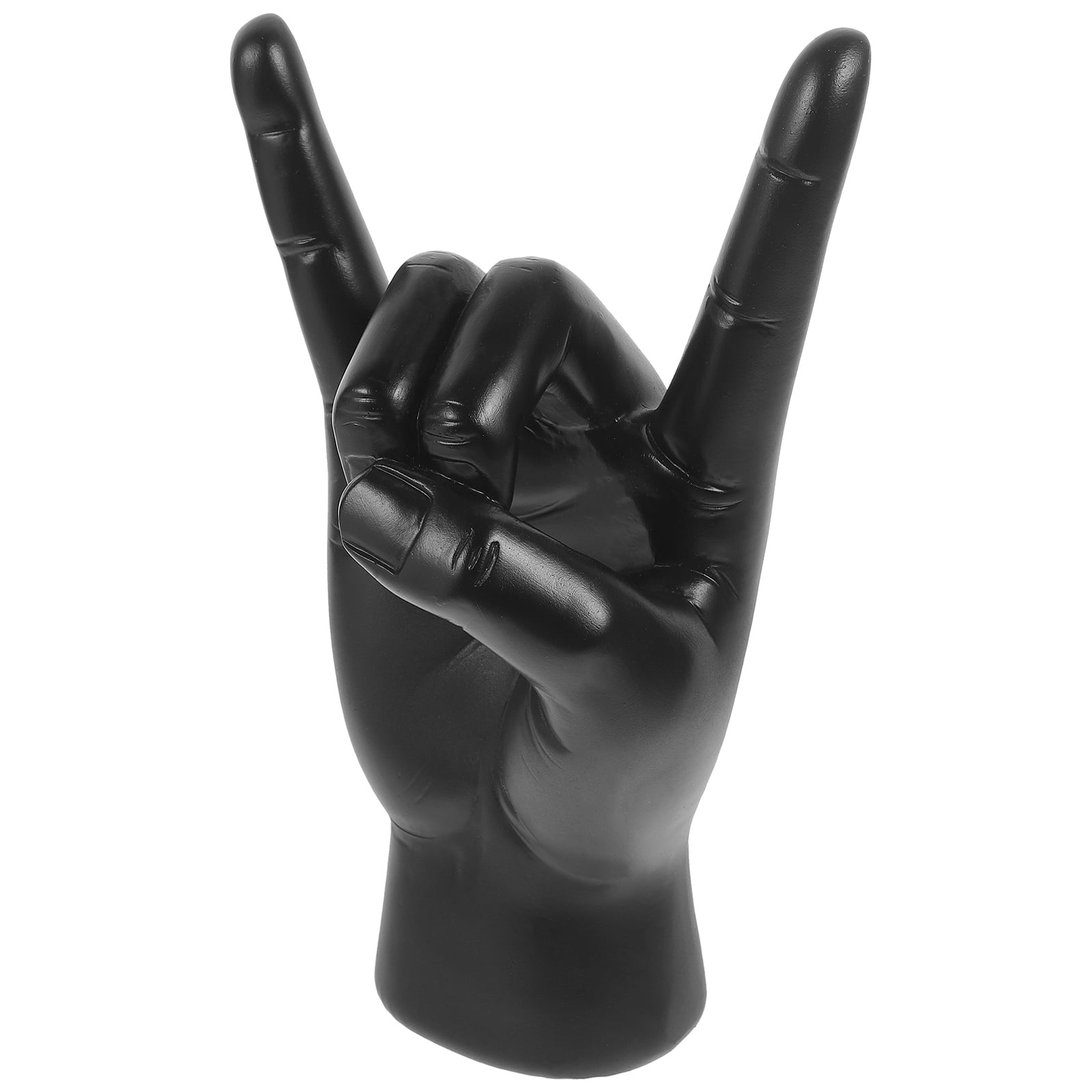 WHAMVOX Black Resin Hand Statue with Delicate Finger Gesture for Home ...