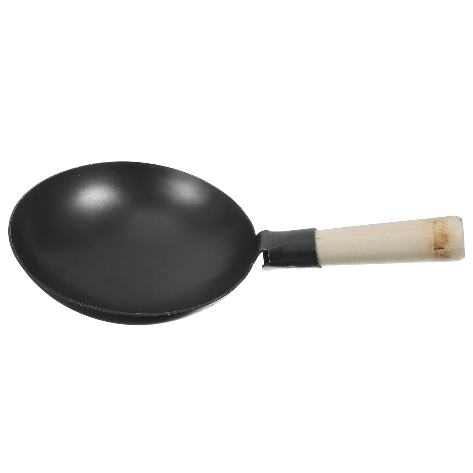 WHAMVOX Black Wooden and Metal Pretend Play Cooking Pot Toy for Kids ...