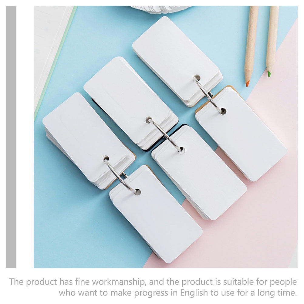 WHAMVOX Blank Flashcards for Writing Use Assorted Color Paper Material ...