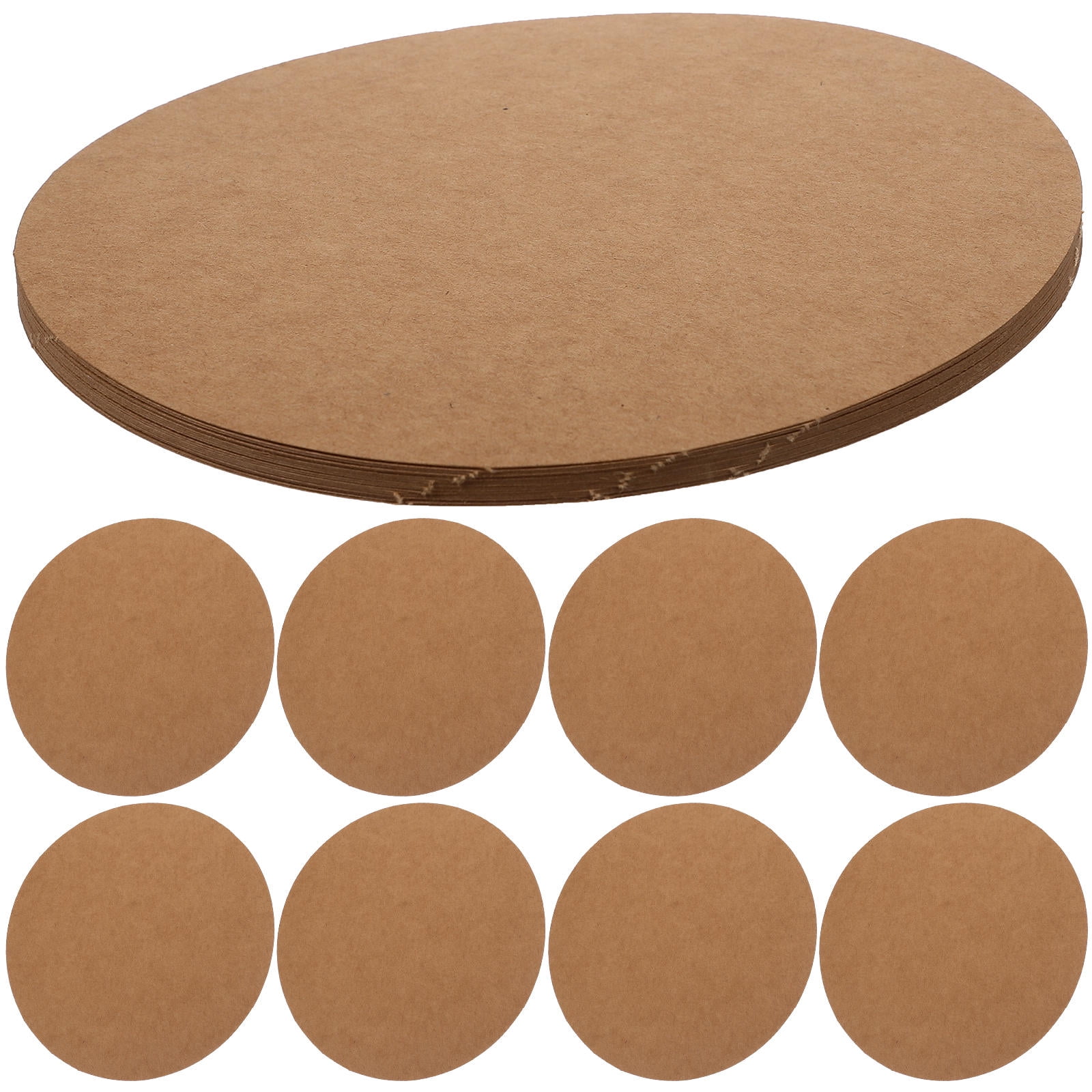 WHAMVOX Blank Paintable Paper 40 Sheets Round Shape for Kids Diy and ...