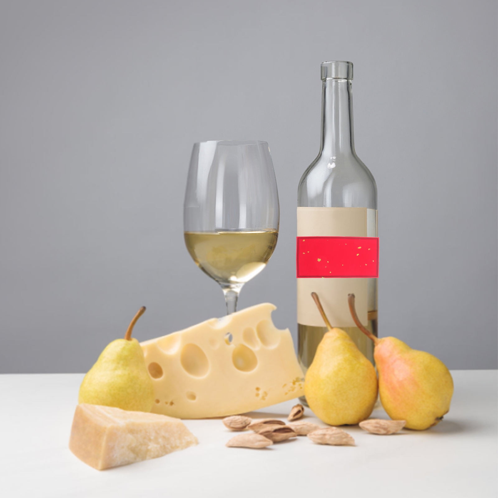 WHAMVOX Blank Wine Label Blank Label Sticker Adhesive Wine Bottle ...