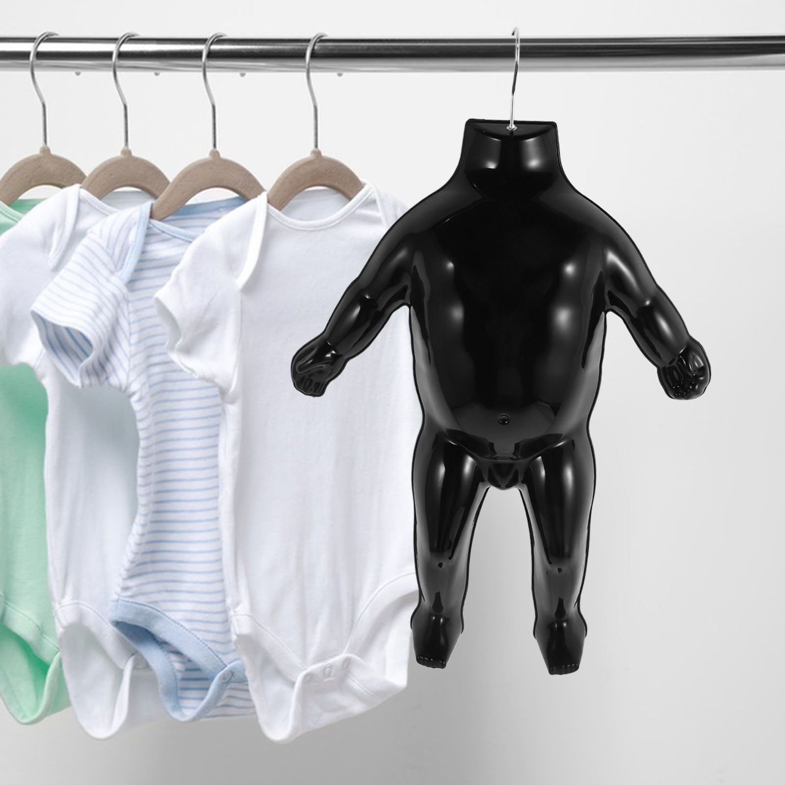 WHAMVOX Black Child Mannequin for Display with Hands and Feet Made of ...