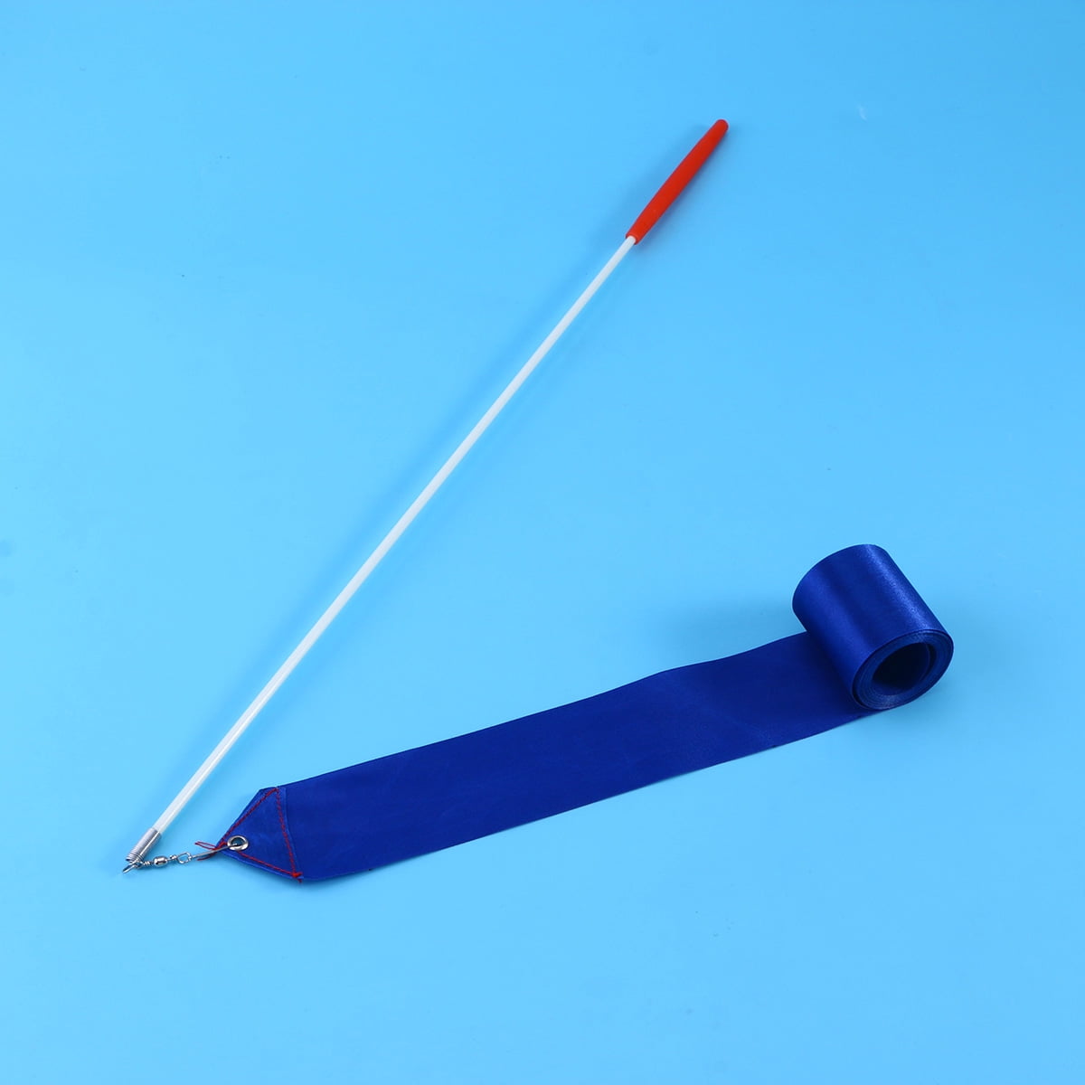 WHAMVOX Blue Gymnastics Ribbon with Fiberglass Handle for Kids Dancing ...