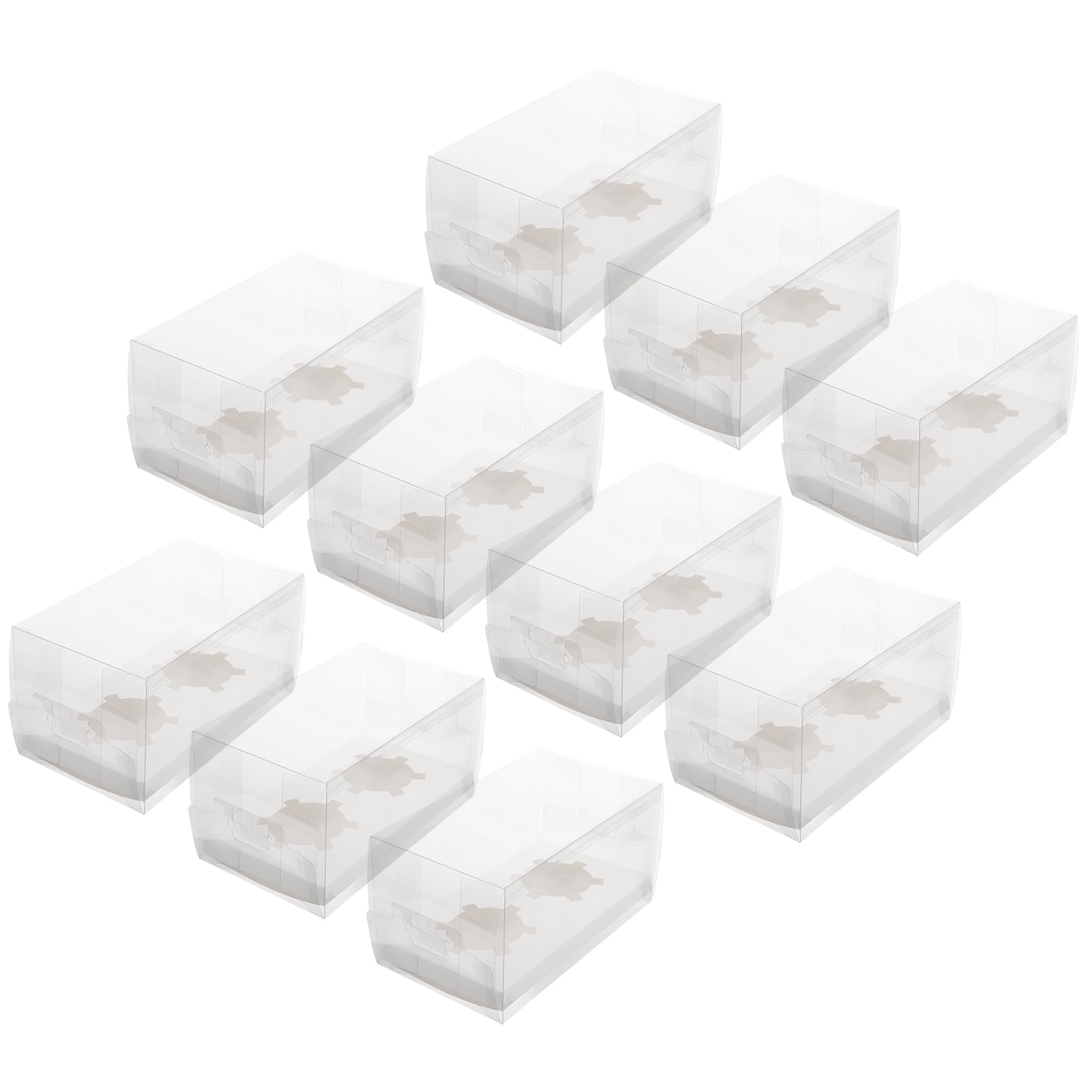 WHAMVOX Blue Plastic Dessert Boxes with Paper Tray for Storage Suitable ...