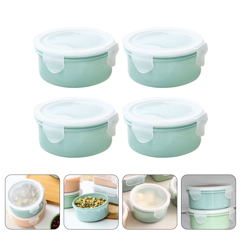 WHAMVOX Blue Plastic Food Storage Containers for Fridge and Freezer ...