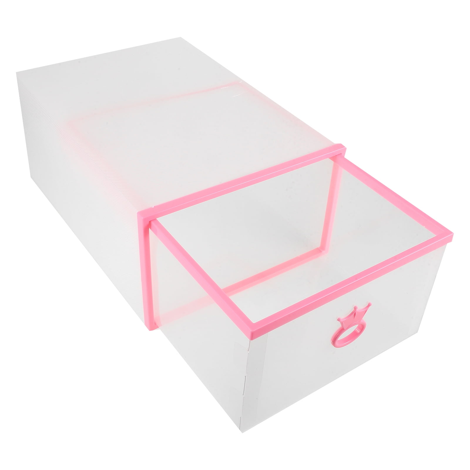 WHAMVOX Blue Plastic Storage Box for Sneaker Showcase with Transparent ...