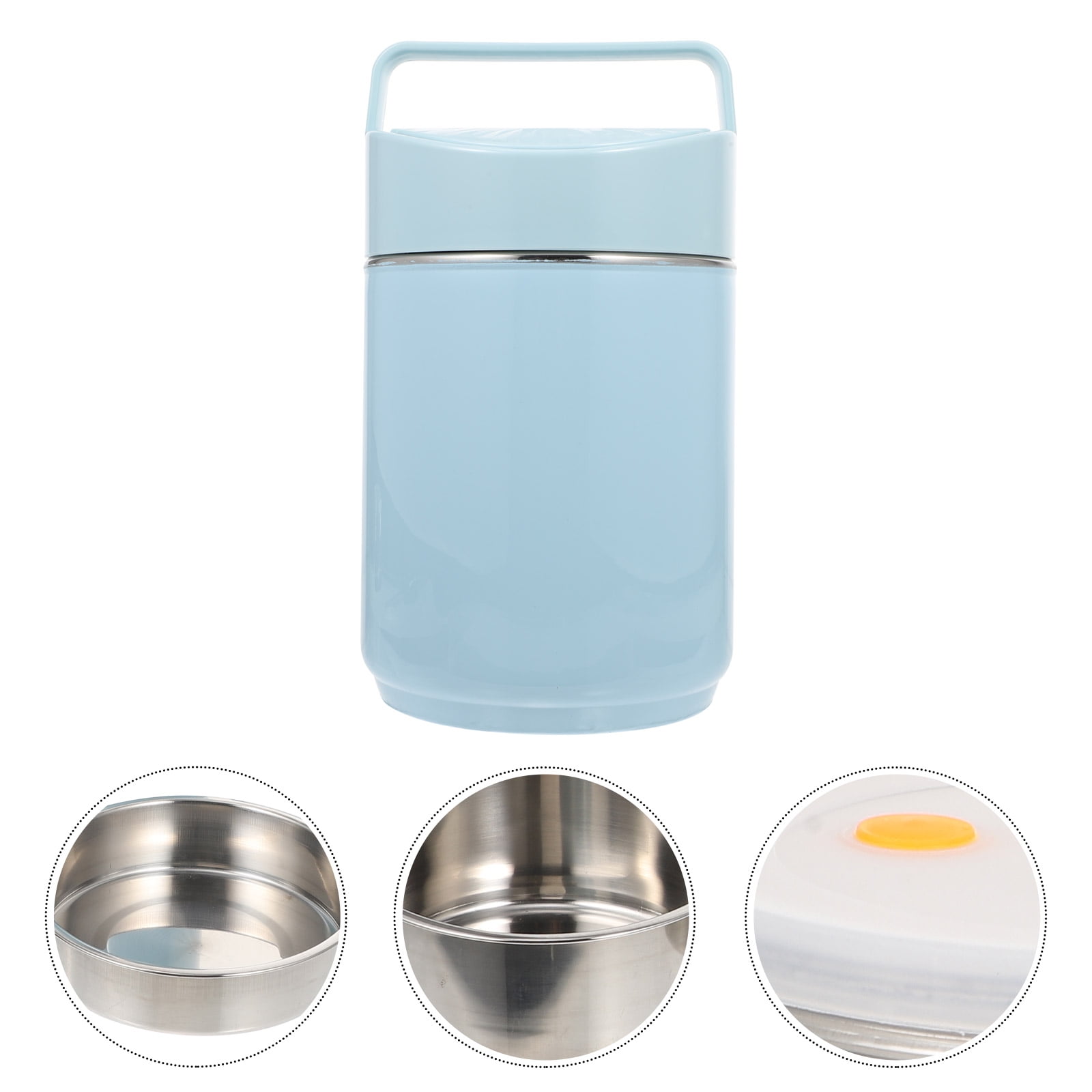 WHAMVOX Blue Stainless Steel Lunch Insulation Bucket with Good Heat ...