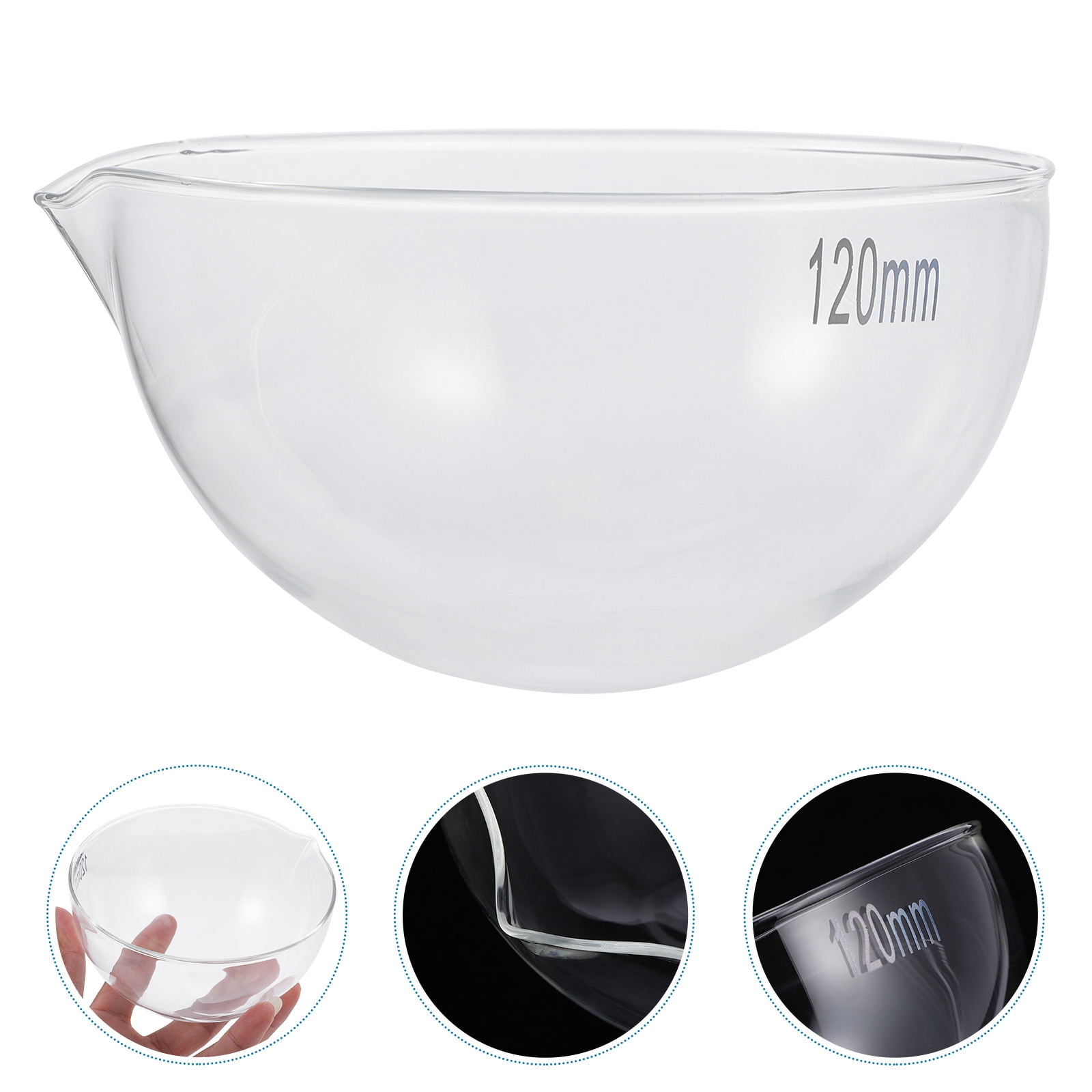 WHAMVOX Borosilicate Glass Evaporation Dish Enlarge Surface Evaporating ...