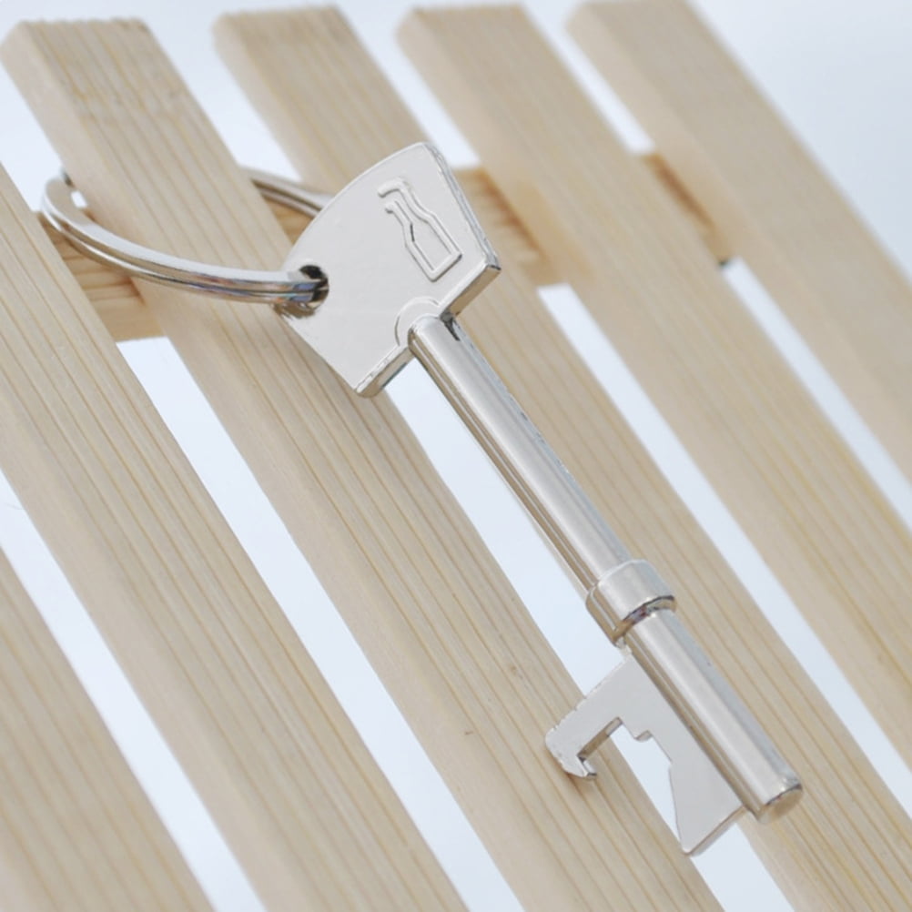 WHAMVOX Bottle Opener Key Chain Multifunctional Keychain Silver ...