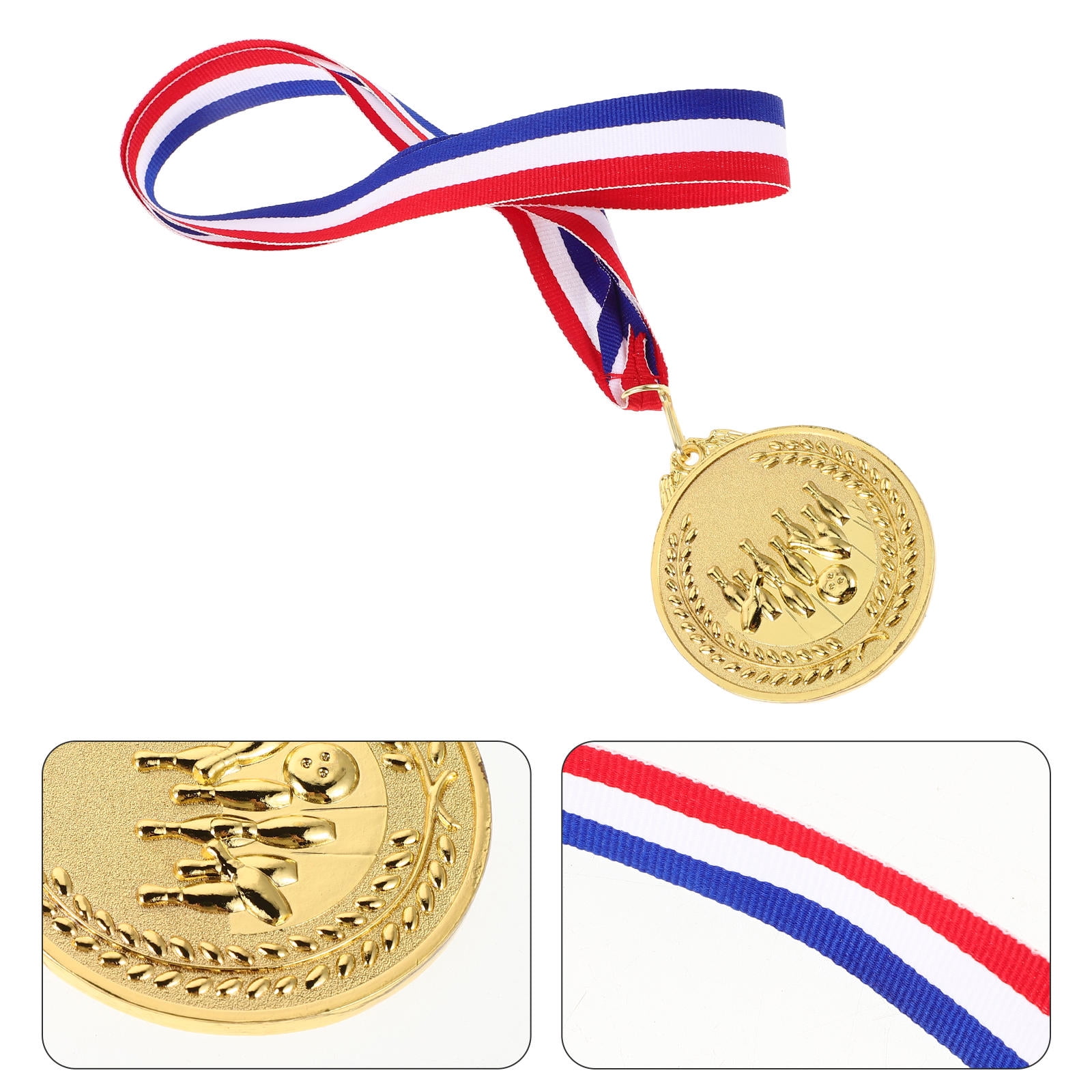 WHAMVOX Bowling Medal Bowling Award Medals With Neck Ribbon Bowling ...