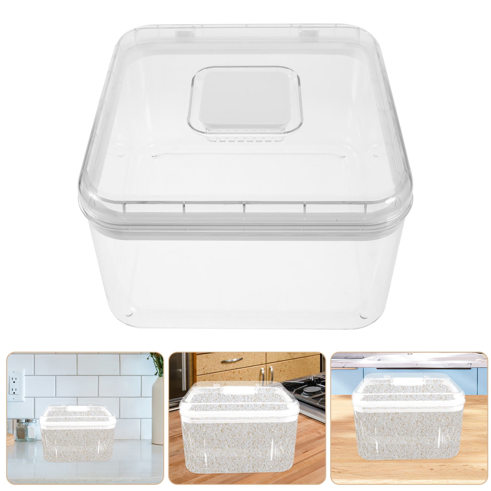 WHAMVOX Boxes Rice Barrel Sealed Jar Dried Fruit Storage Container ...