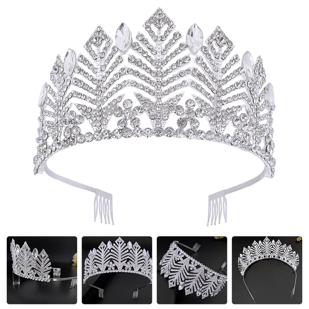 WHAMVOX Bridal Tiara Diamond Tiara Bride Headpiece Wedding Tiara Miss ...
