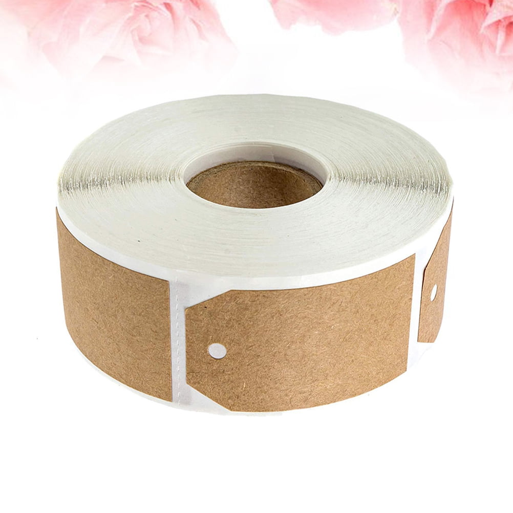 WHAMVOX Brown Kraft Paper Self Adhesive Stickers for Marking Perfect ...