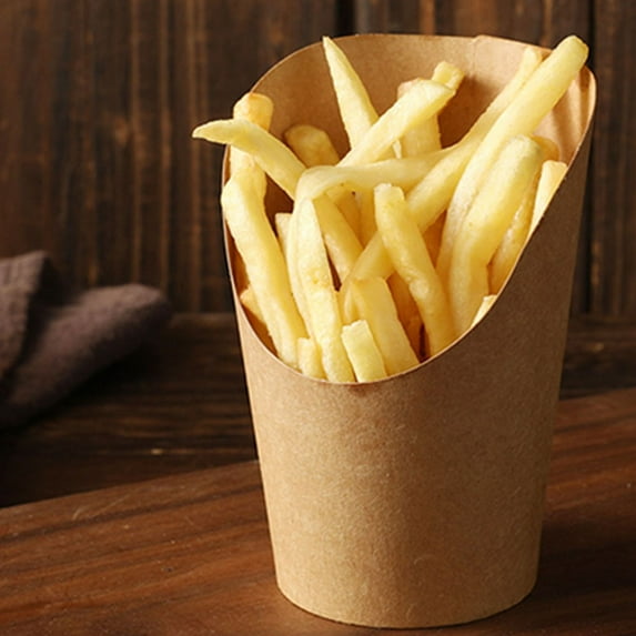 WHAMVOX Brown Kraft Paper Snack Boxes for Party with Wide Open Design ...