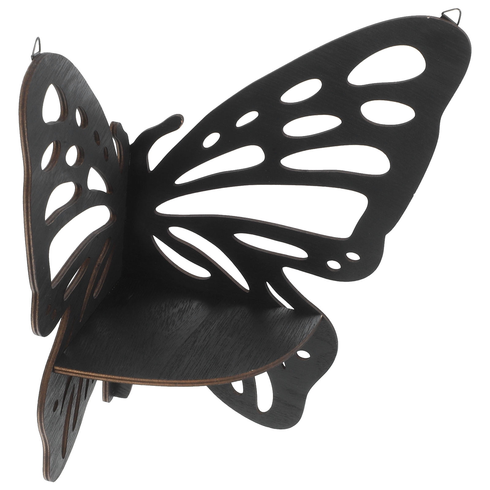 WHAMVOX Butterfly Corner Shelf Wall Corner Shelf Wooden Floating Shelf ...