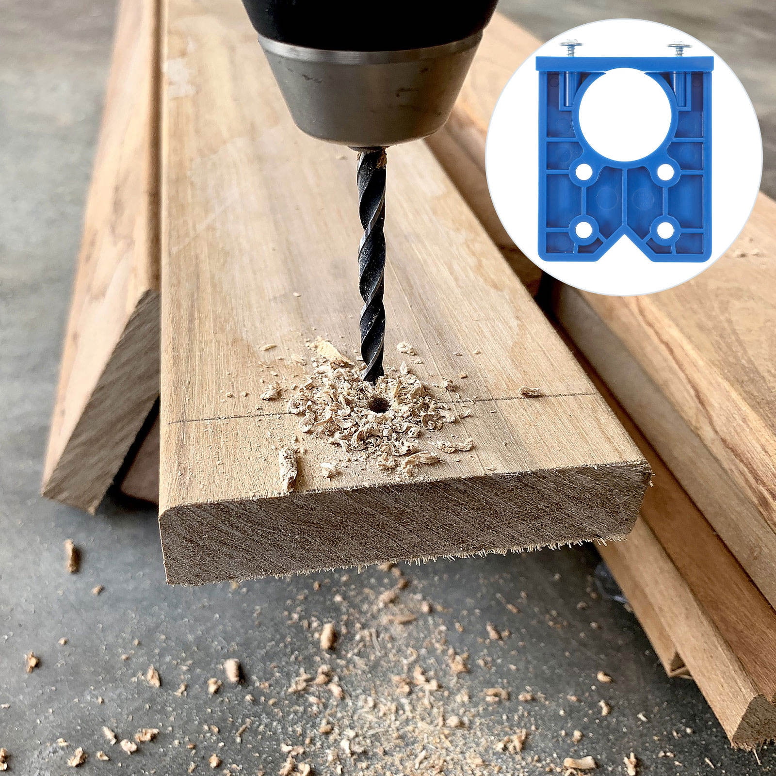 WHAMVOX Cabinet Hinge Template Tool Concealed Door Mounting Jig ...