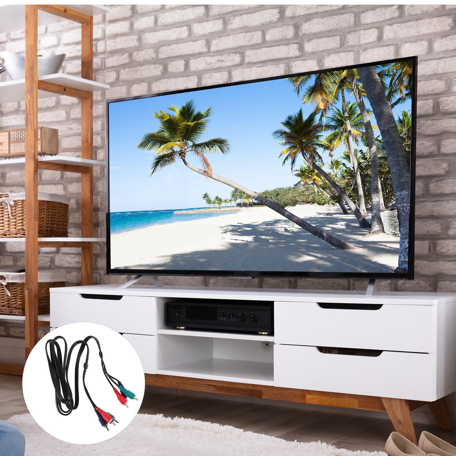 WHAMVOX Cable Audio Video Composite Male to Male DVD Cable Gold Plated ...