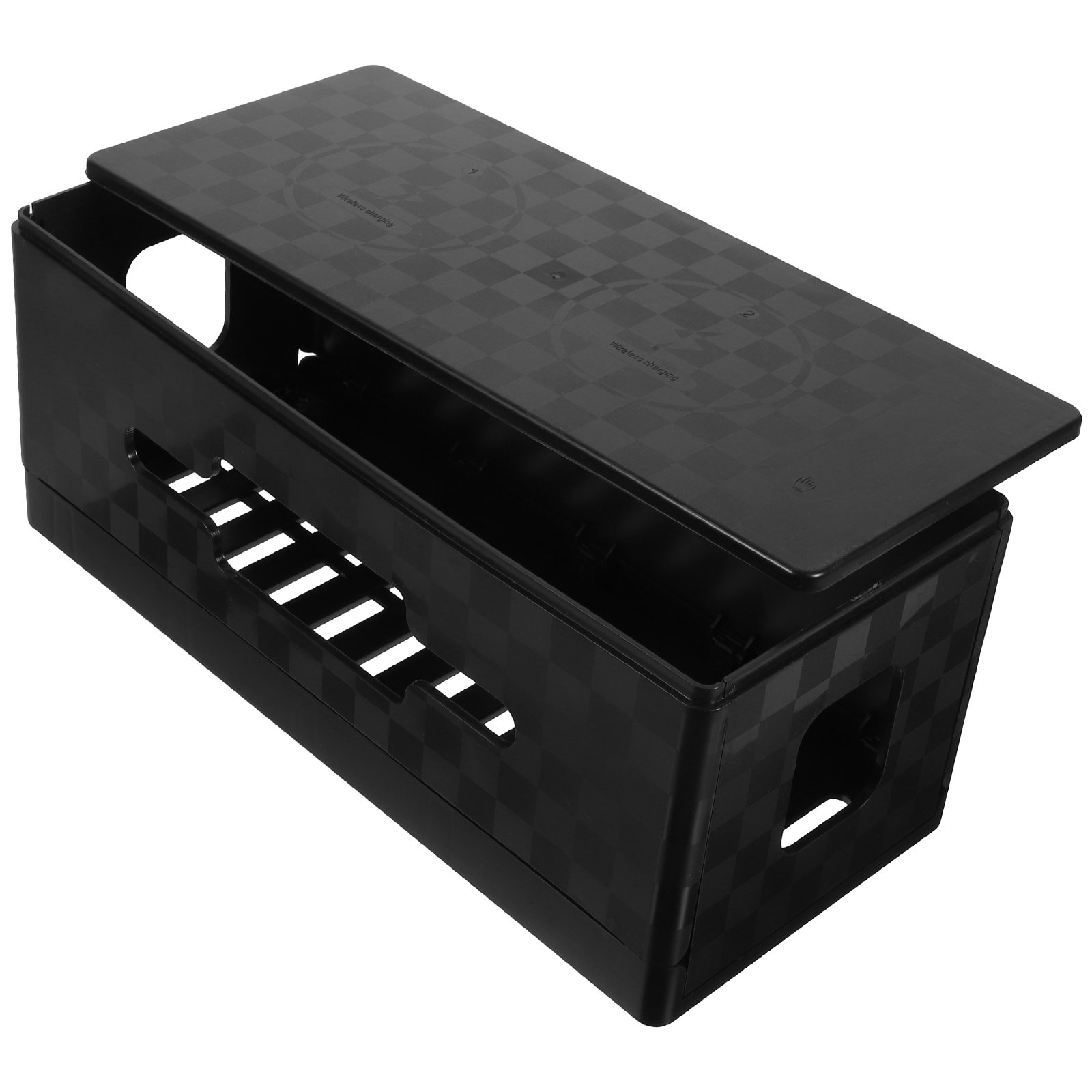 SEWCHICS Wire Management Cord Organizer for Desk Carbon Fiber Texture ...