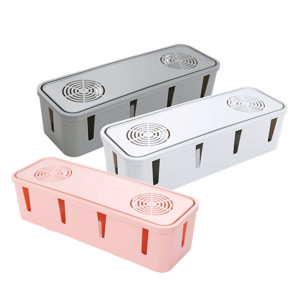 WHAMVOX Cable Management Box for Storage with Safe Light PP Material in ...