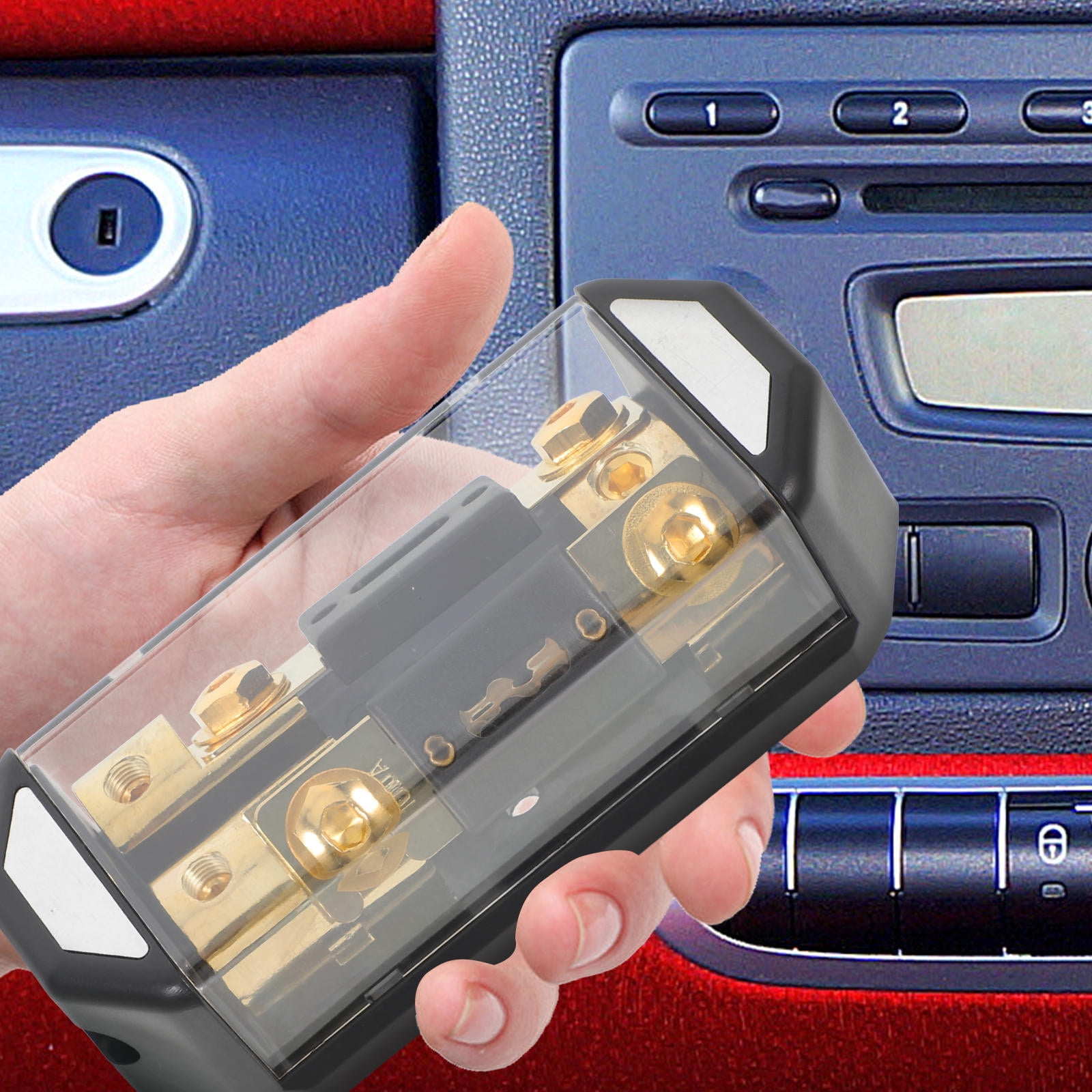 SEWCHICS Auto Audio Fuse Holder Automotive Audio Equipment Protection ...