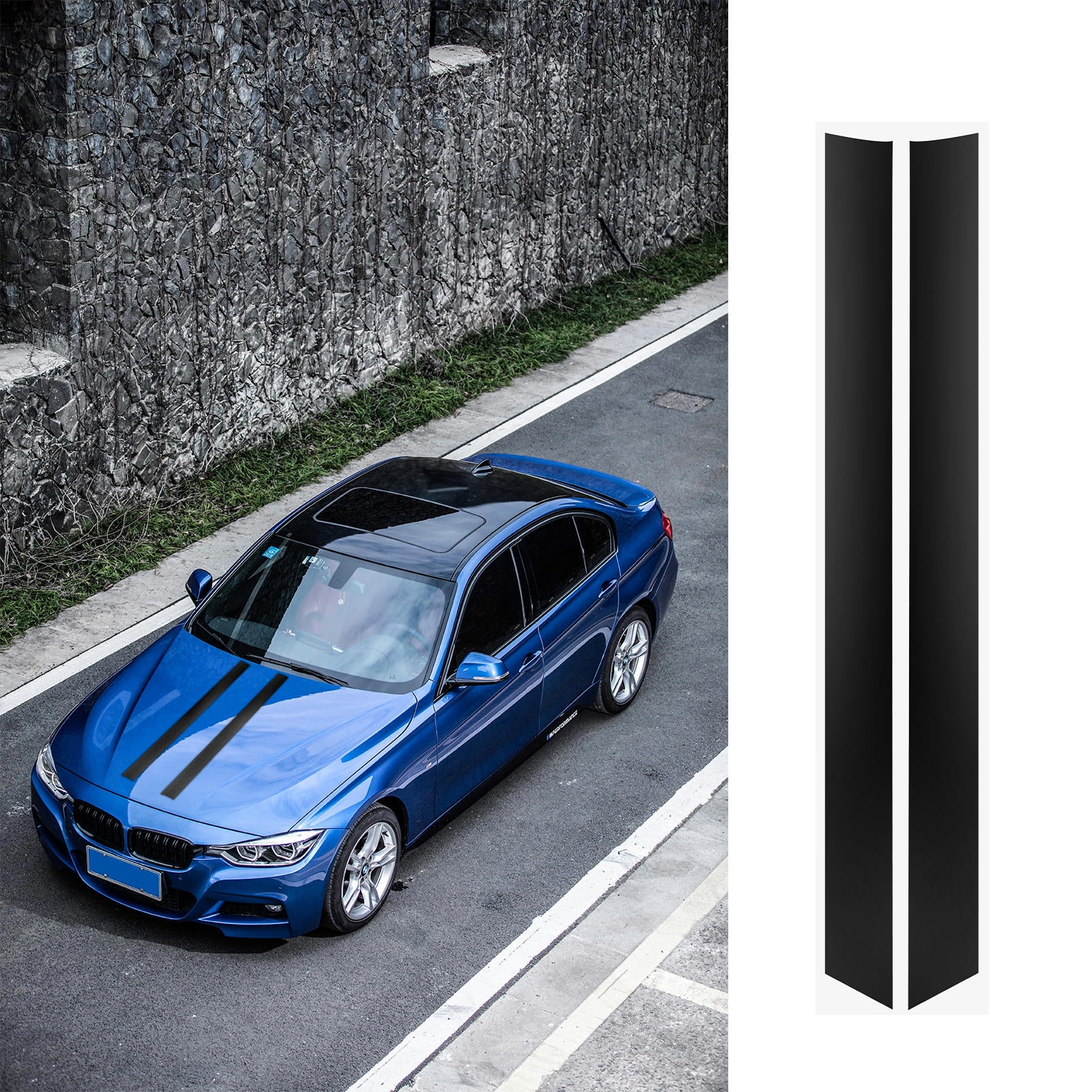 WHAMVOX Car Hood Decal Assorted Color PVC Material for Car with Strong ...
